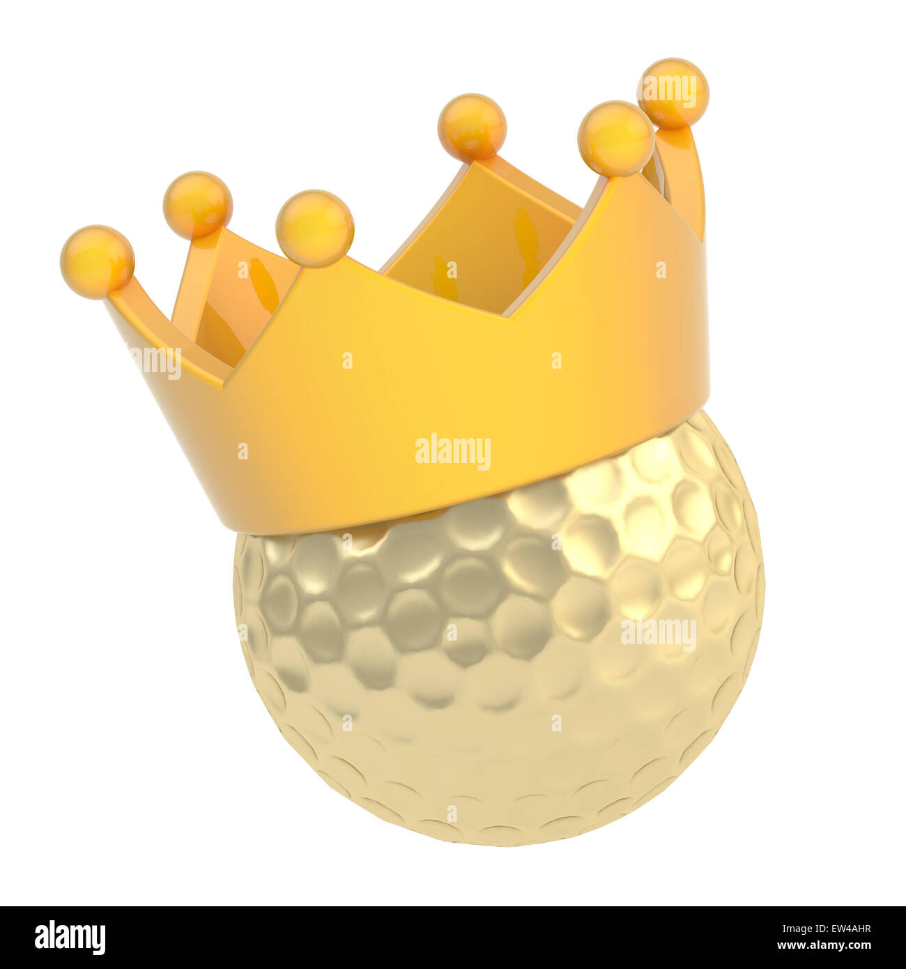 Gold trophy golf ball Cut Out Stock Images & Pictures - Alamy