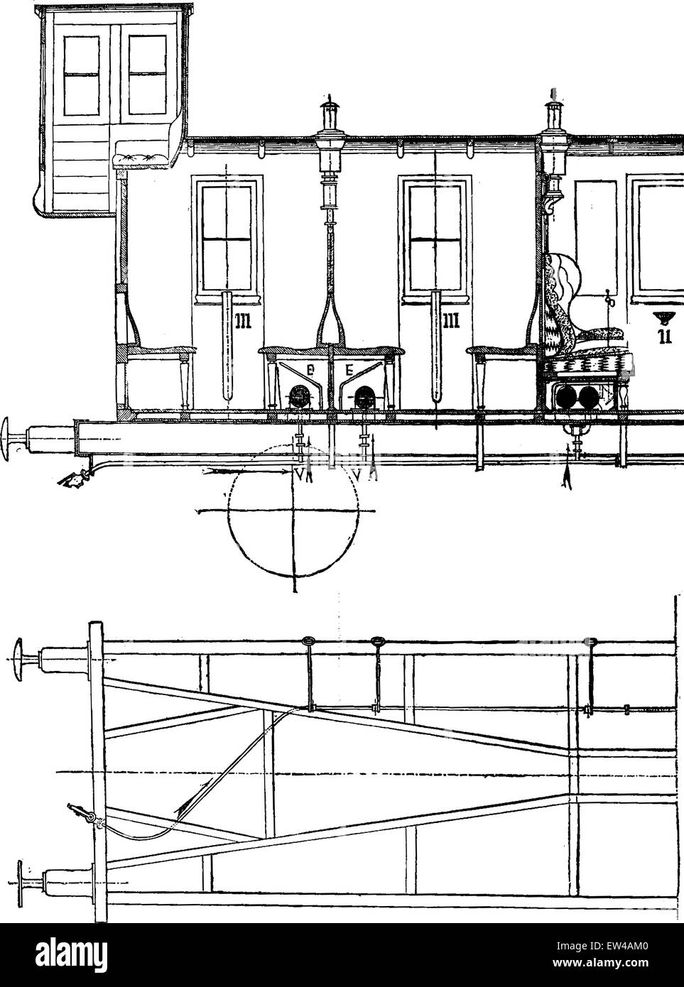 Steam locomotive diagram hi-res stock photography and images - Alamy