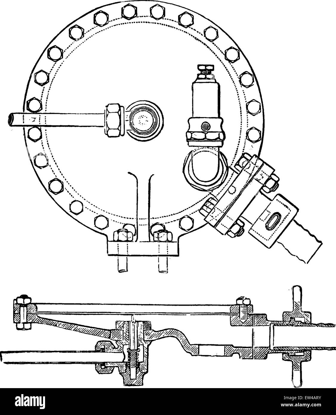 Pressure regulator steam Stock Vector Images - Alamy