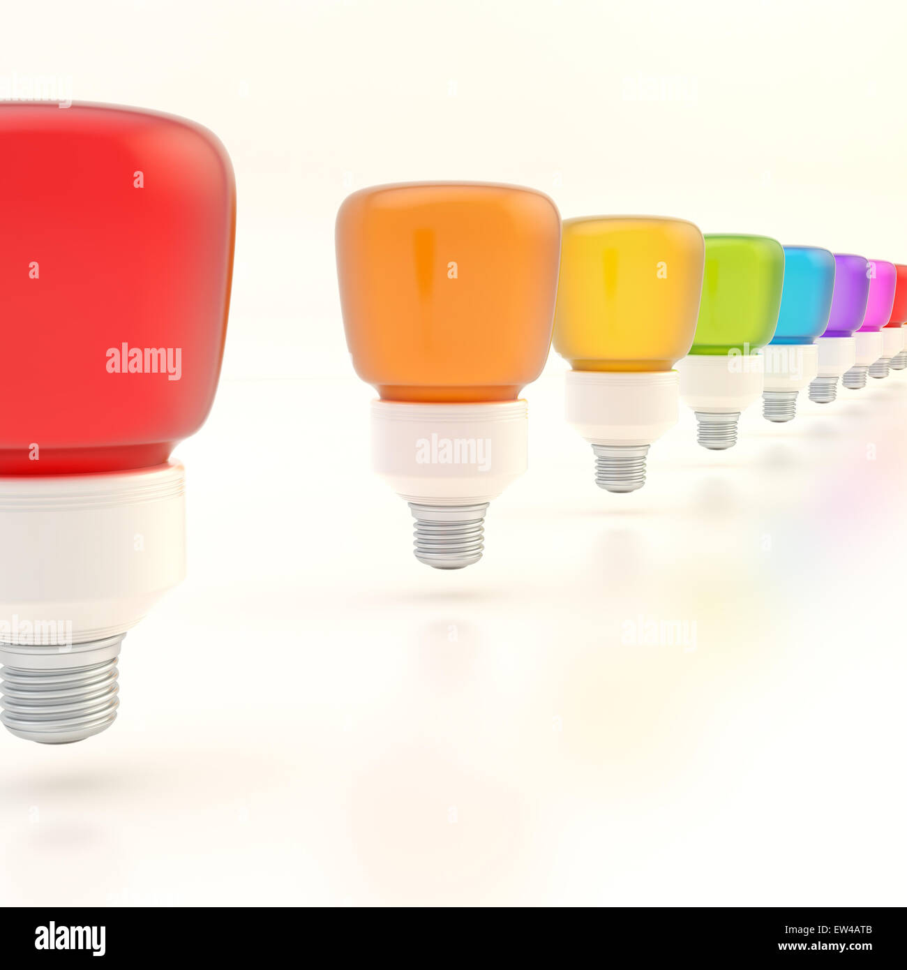 Line of light bulbs Stock Photo - Alamy