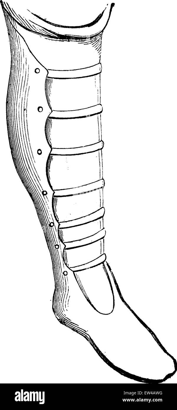 Boot Gepids, vintage engraved illustration. Industrial encyclopedia E ...
