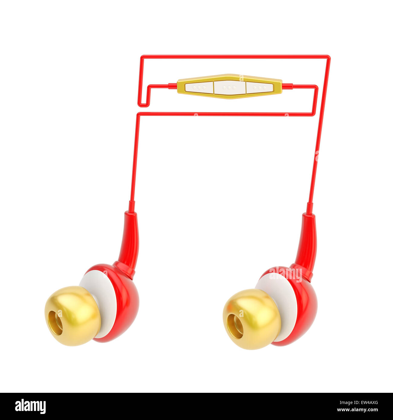 Red headphones musical notation hi-res stock photography and images - Alamy
