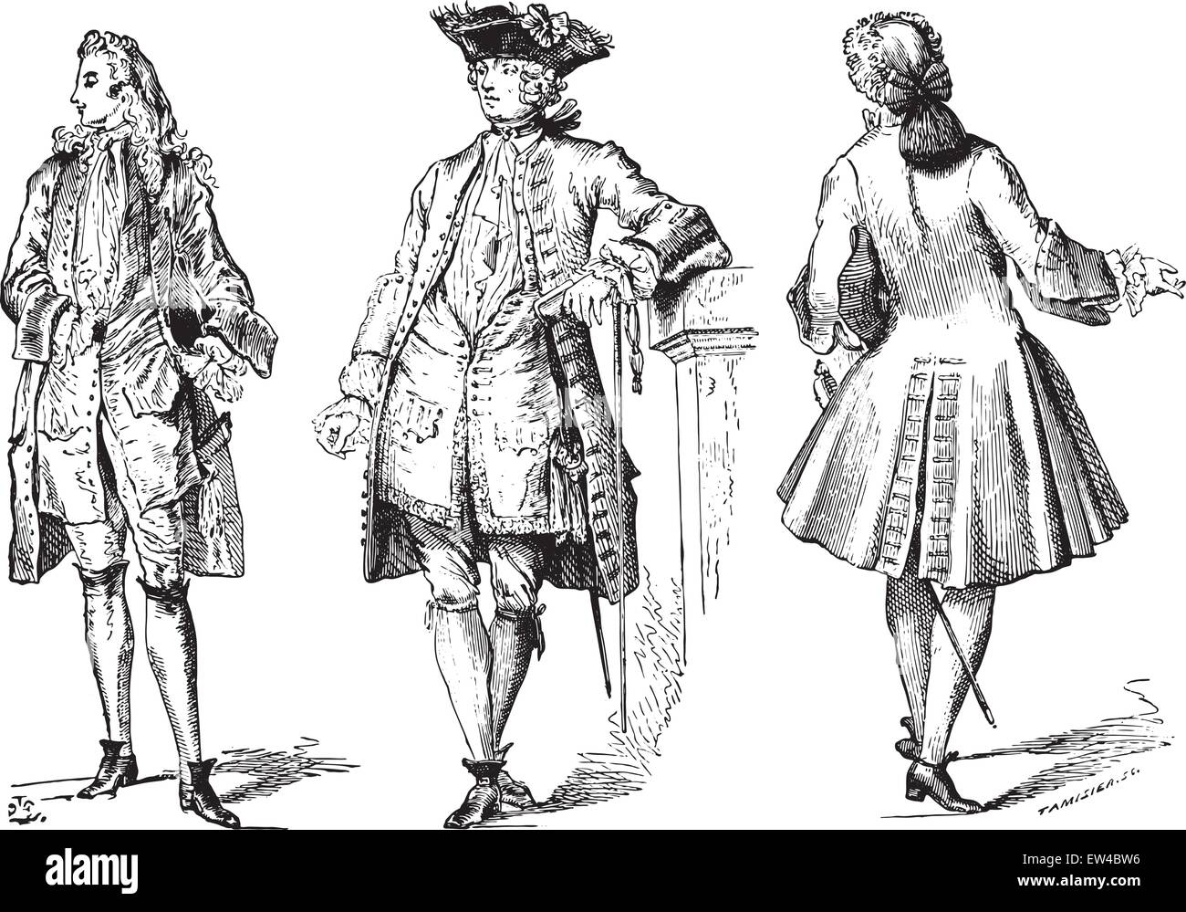 Regency costume Stock Vector Images - Alamy