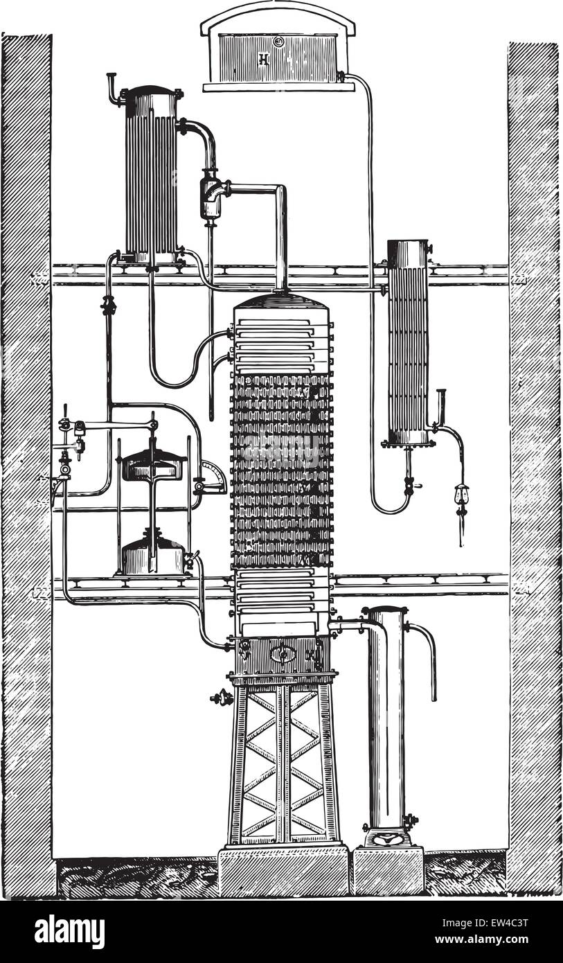 Distiller drawing Stock Vector Images - Alamy