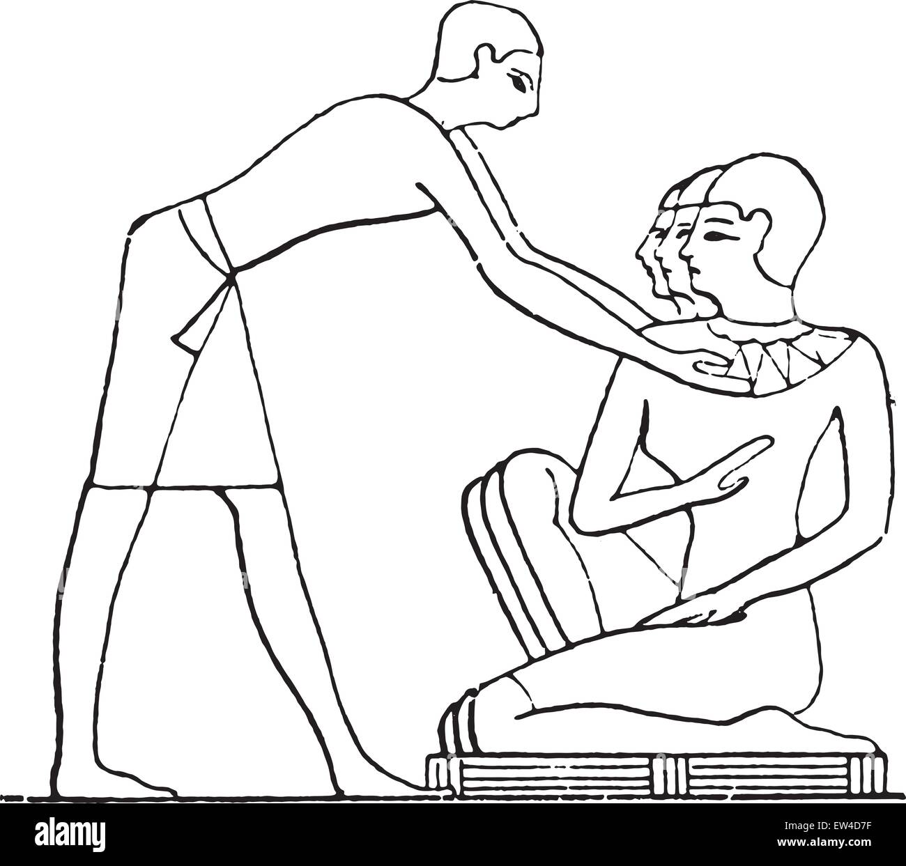Egyptian pose Stock Vector Images - Alamy