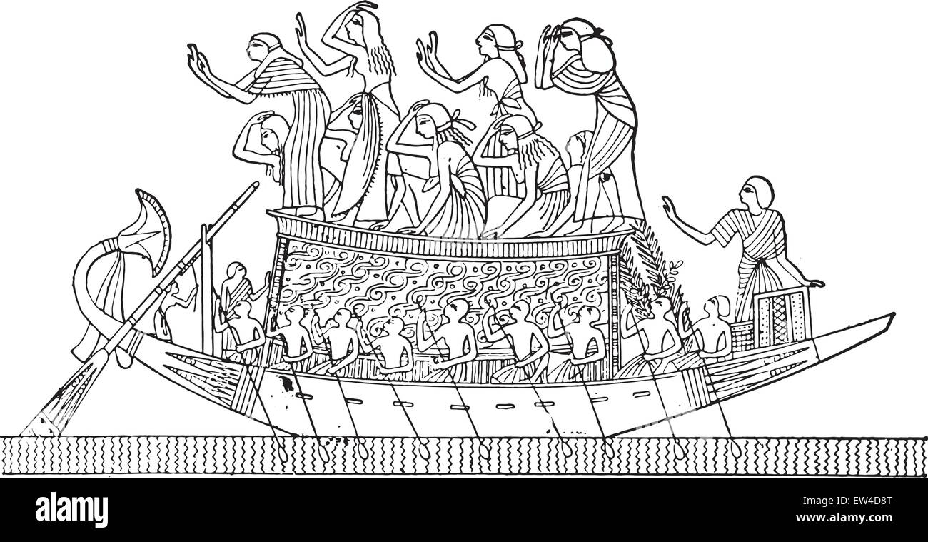 Old traditional boat on Stock Vector Images - Alamy