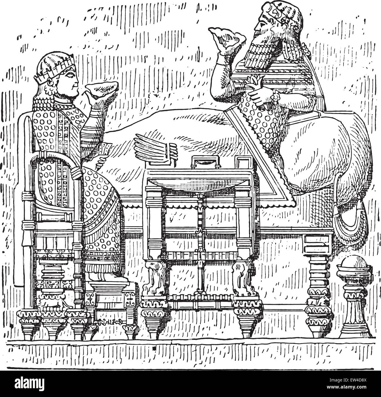 Assyrian ruler Stock Vector Images - Alamy