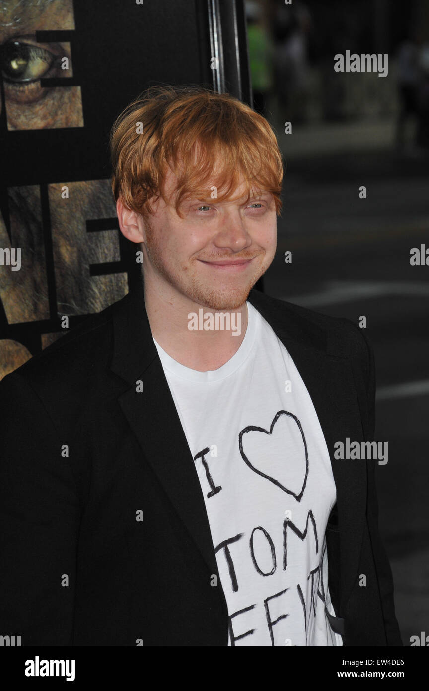 Rupert grint rise of the planet of the apes premiere hi-res stock ...