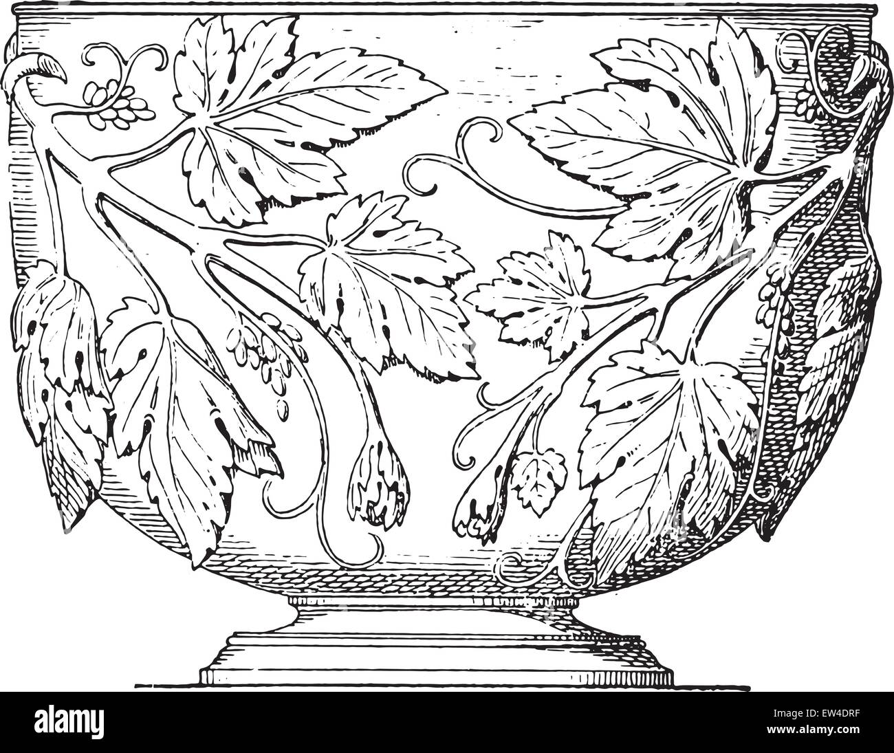 Silver cup engraved Stock Vector Images - Alamy