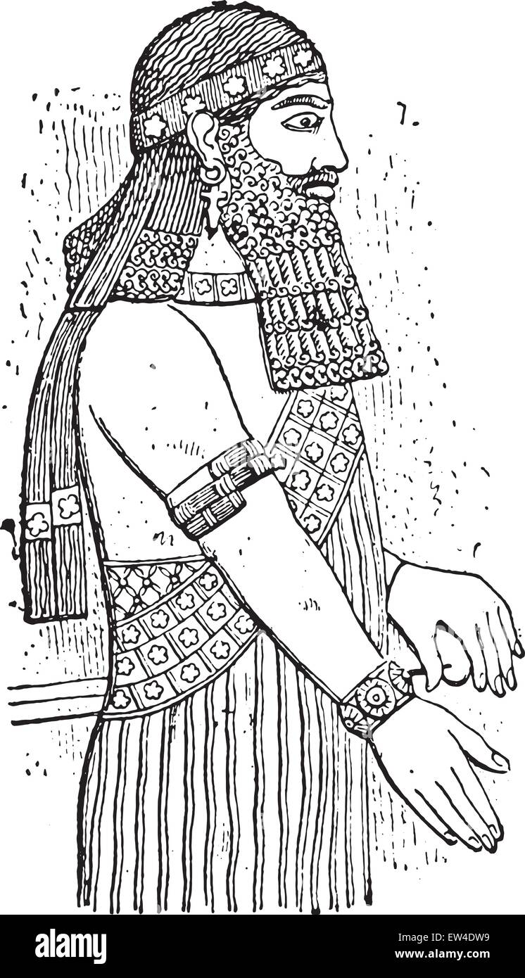 Assyrian man Stock Vector Images - Alamy