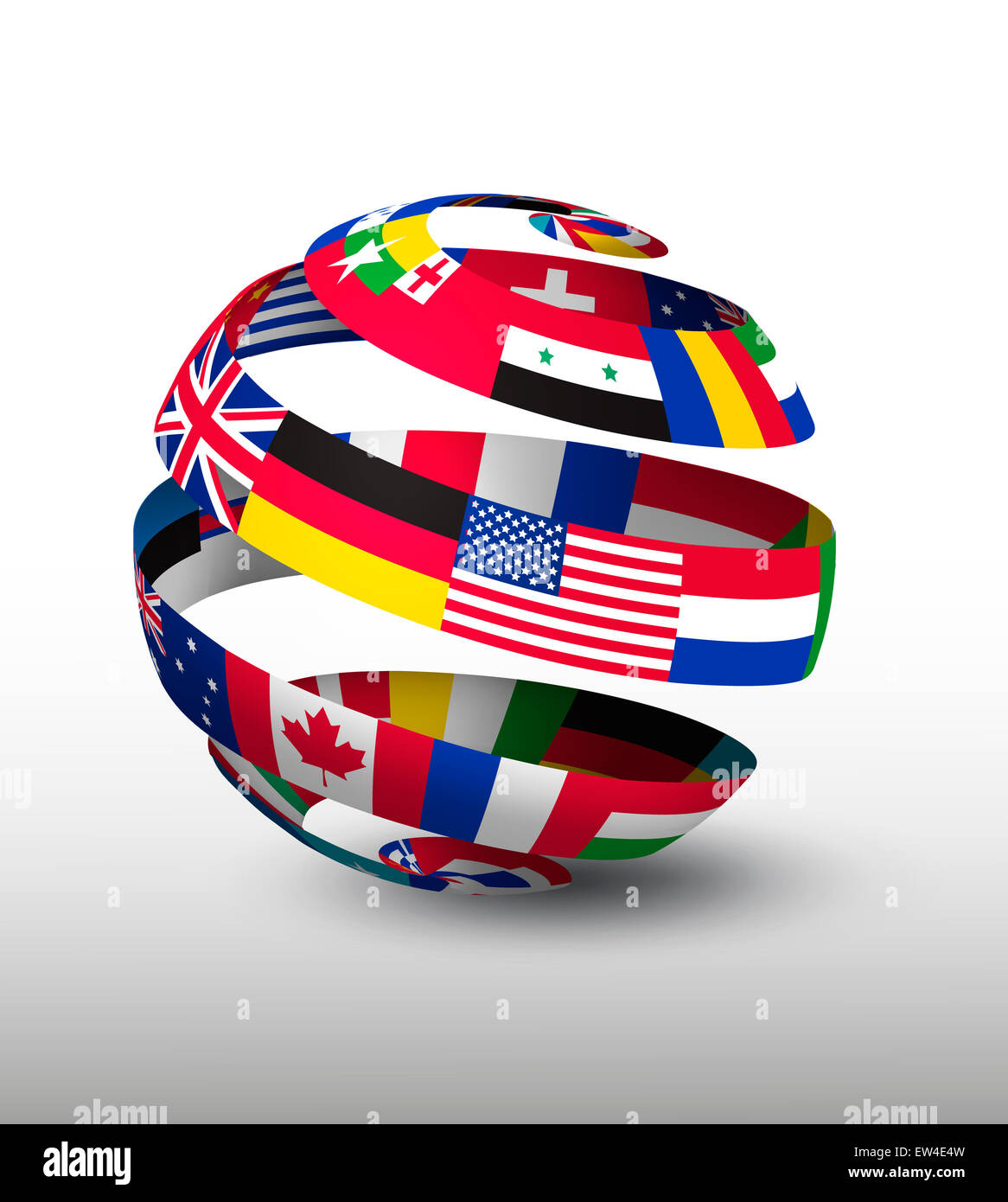 Country ball world map flags hi-res stock photography and images - Alamy