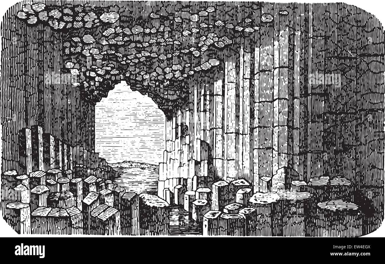 Basalt rock column Stock Vector Images - Alamy