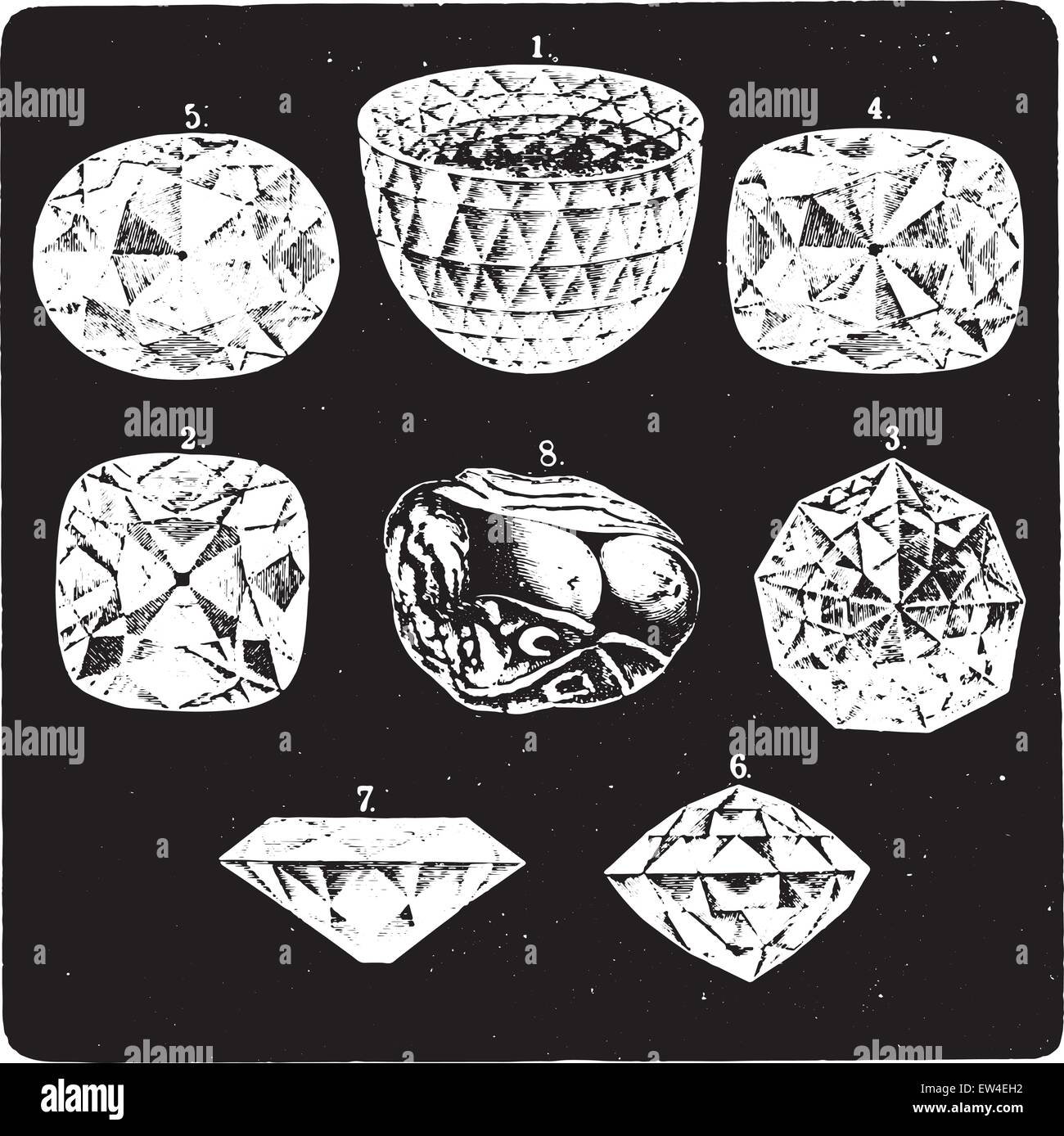 Vintage Diamond Illustration