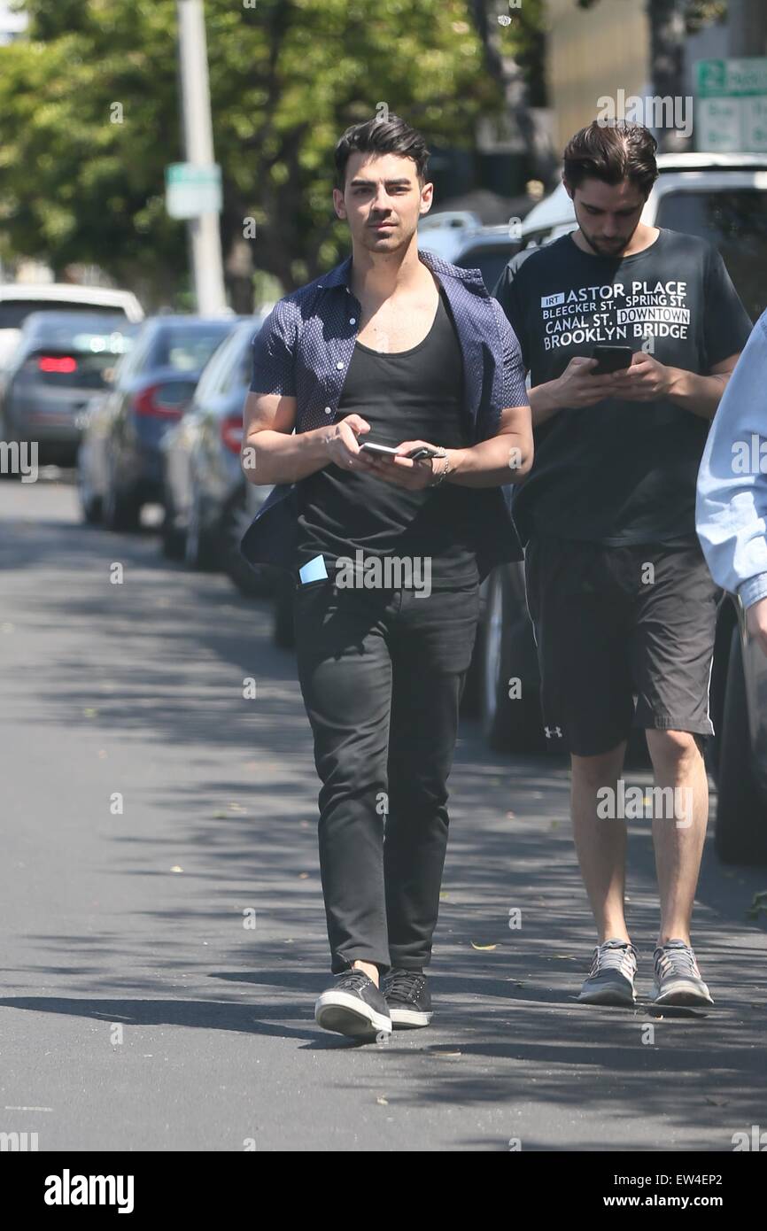 Joe Jonas stops for coffee in West Hollywood Featuring: Joe Jonas Where ...