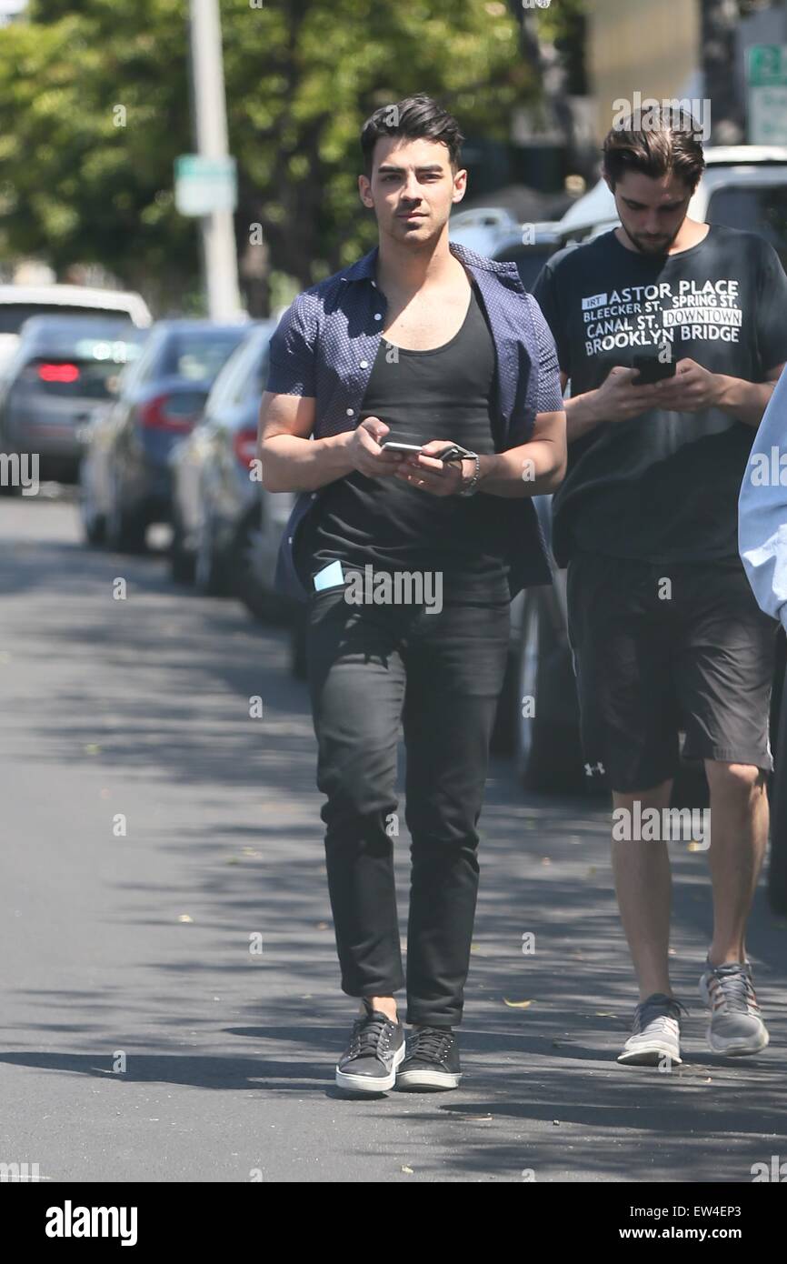 Joe Jonas stops for coffee in West Hollywood Featuring: Joe Jonas Where ...