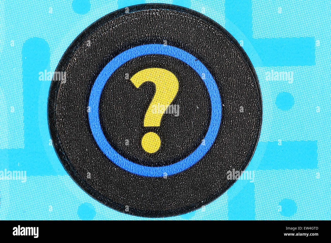 Coquitlam BC Canada - June 04, 2015 : Close up question mark section on ...