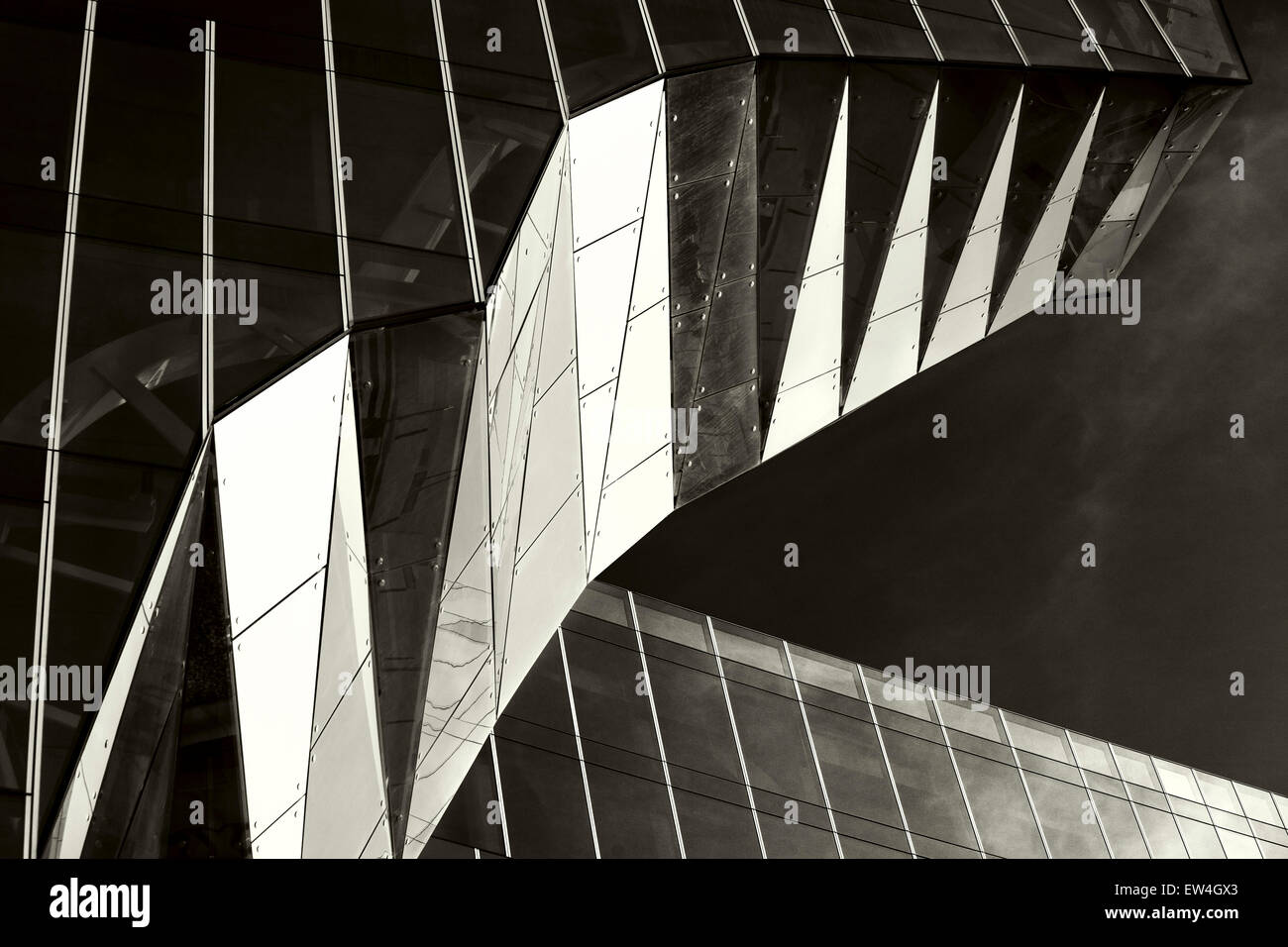 Gas Natural building designed by the architects Enric Miralles and ...