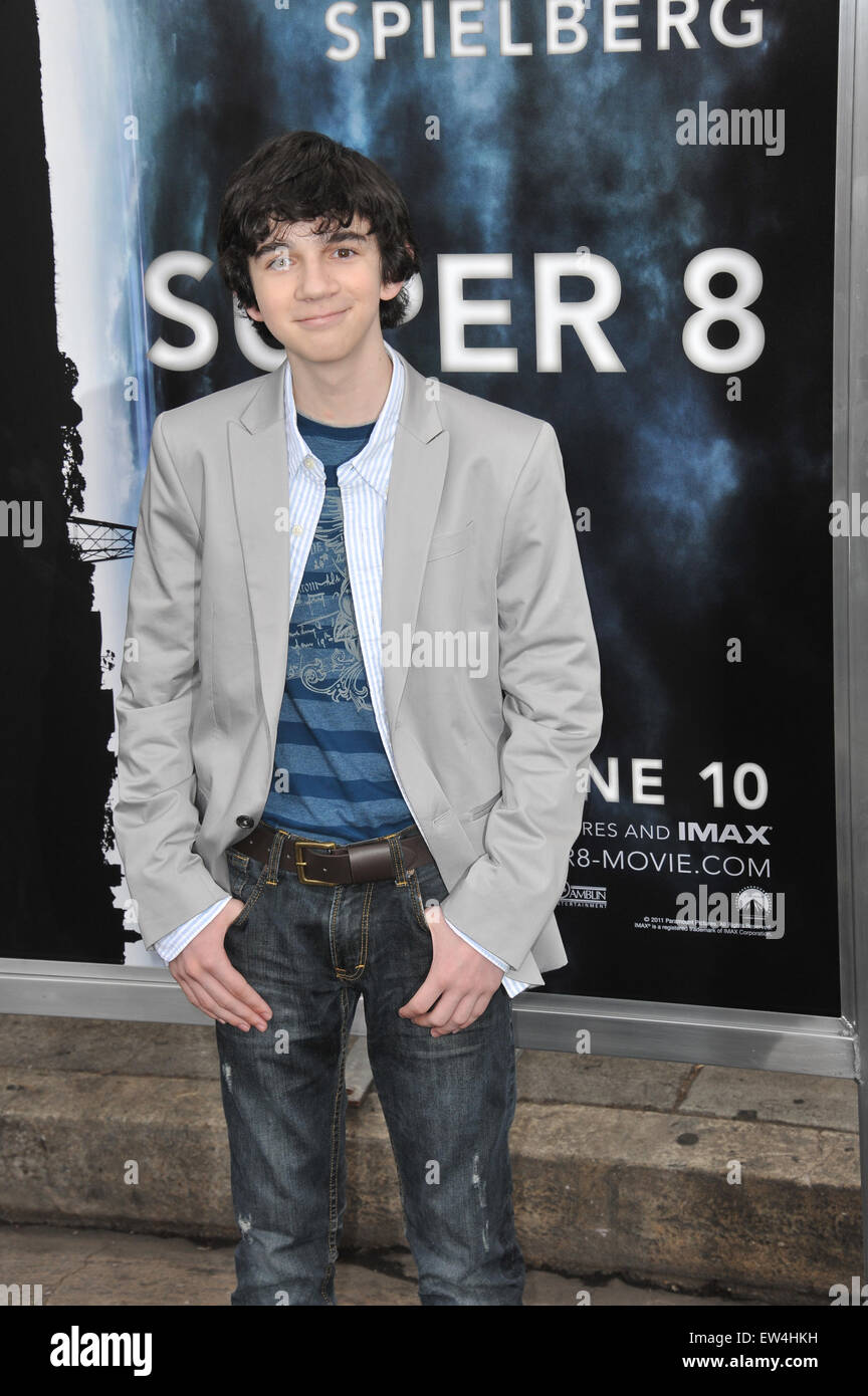 LOS ANGELES, CA - JUNE 8, 2011: Zach Mills at the Los Angeles premiere ...