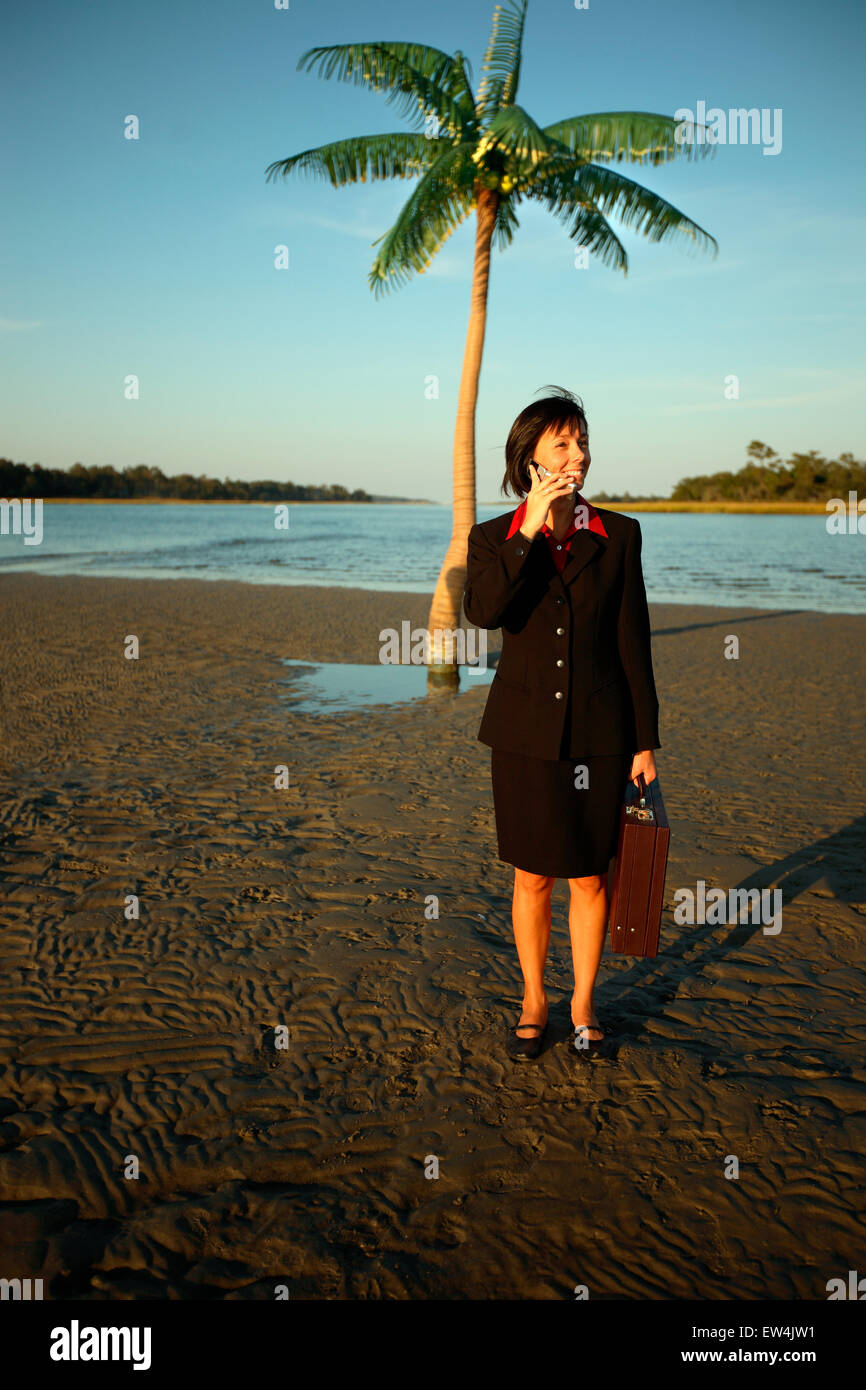 Woman alone on a desert island hi-res stock photography and images - Alamy
