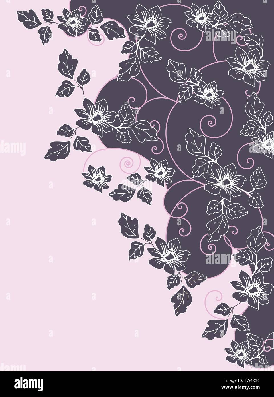 Spring floral background with place for text Stock Vector Image & Art ...
