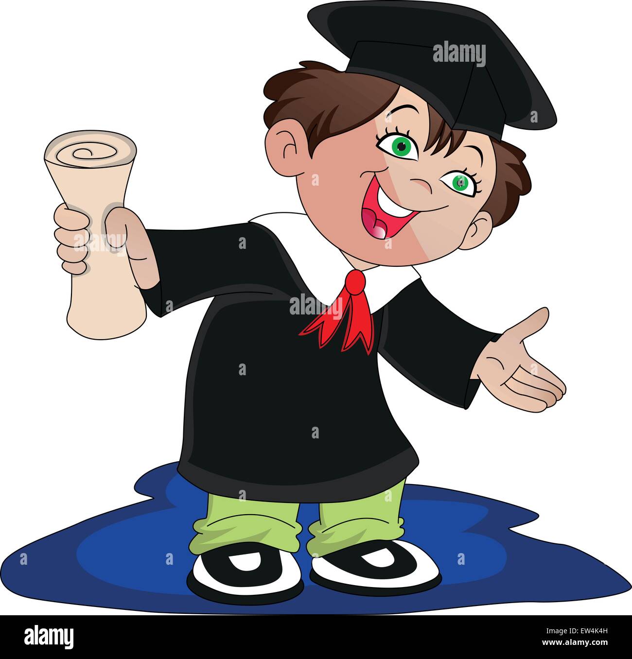 Convocation cap Stock Vector Images - Alamy