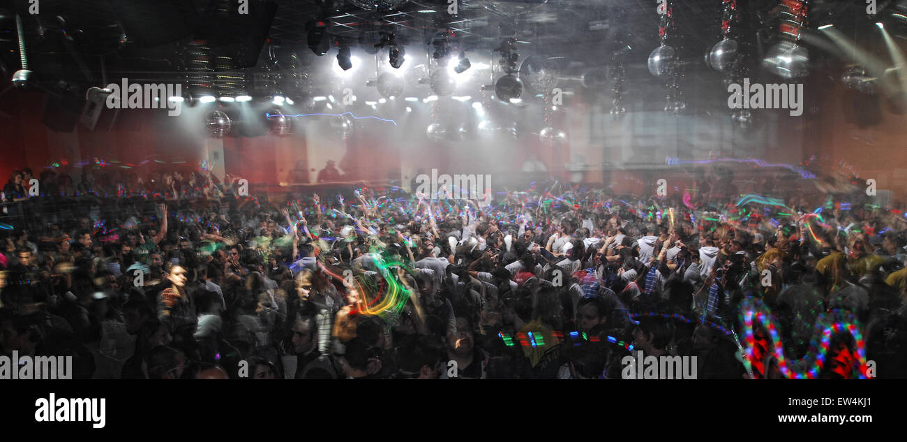 Crowd people dance dancing hands up hi-res stock photography and images ...