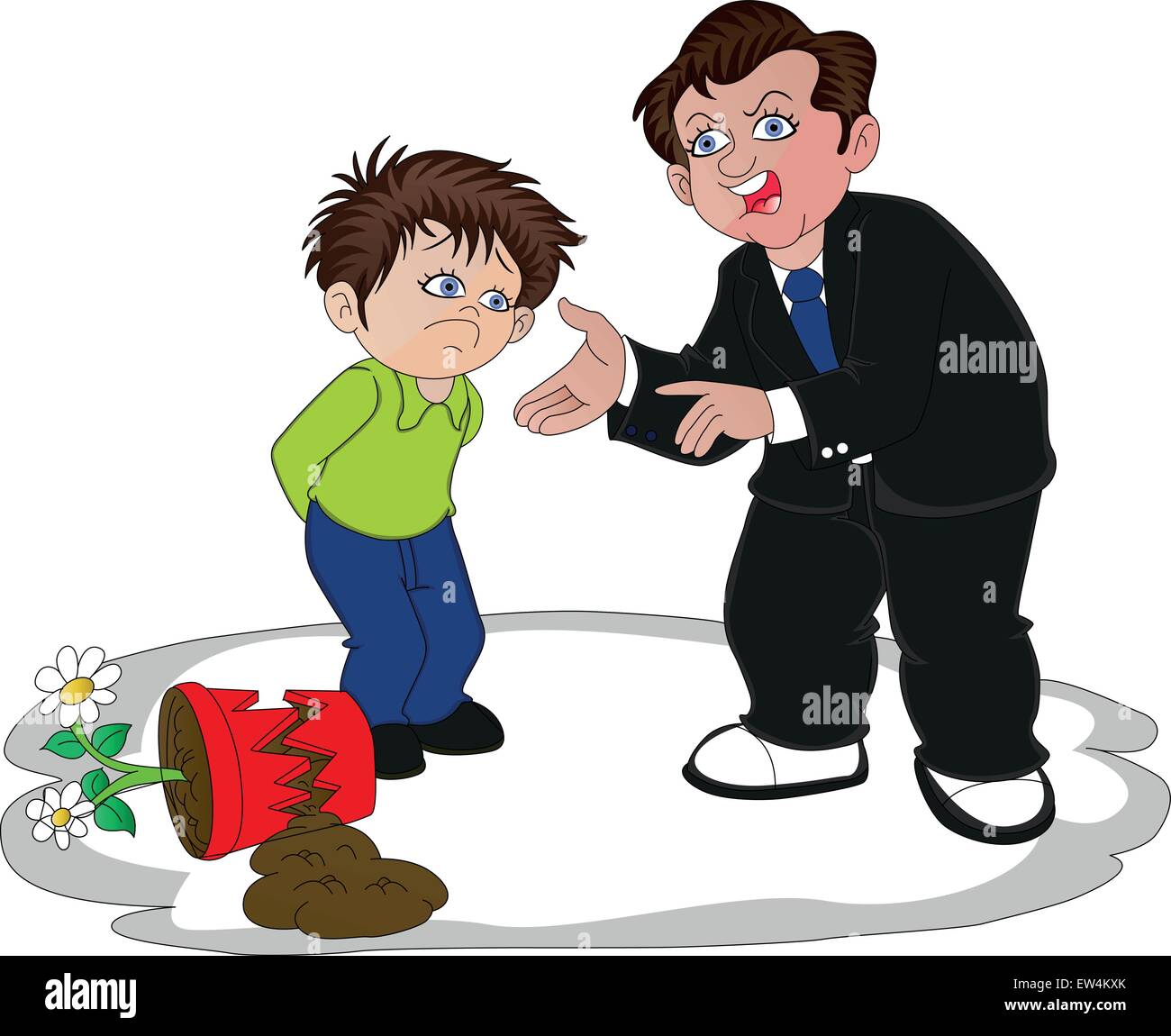 Broken Flower Pot Clip Art