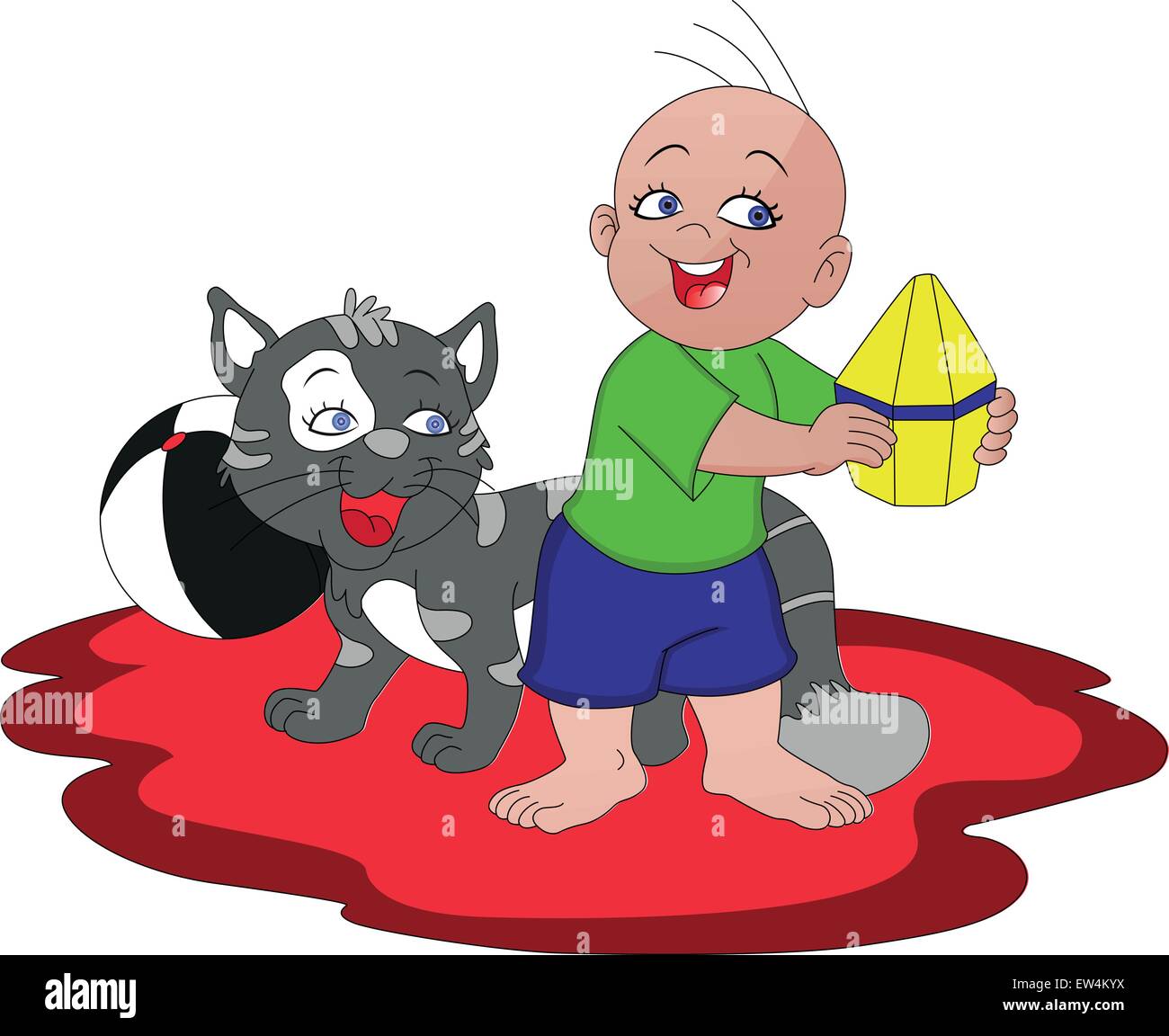 Funny people having fun Stock Vector Images - Alamy