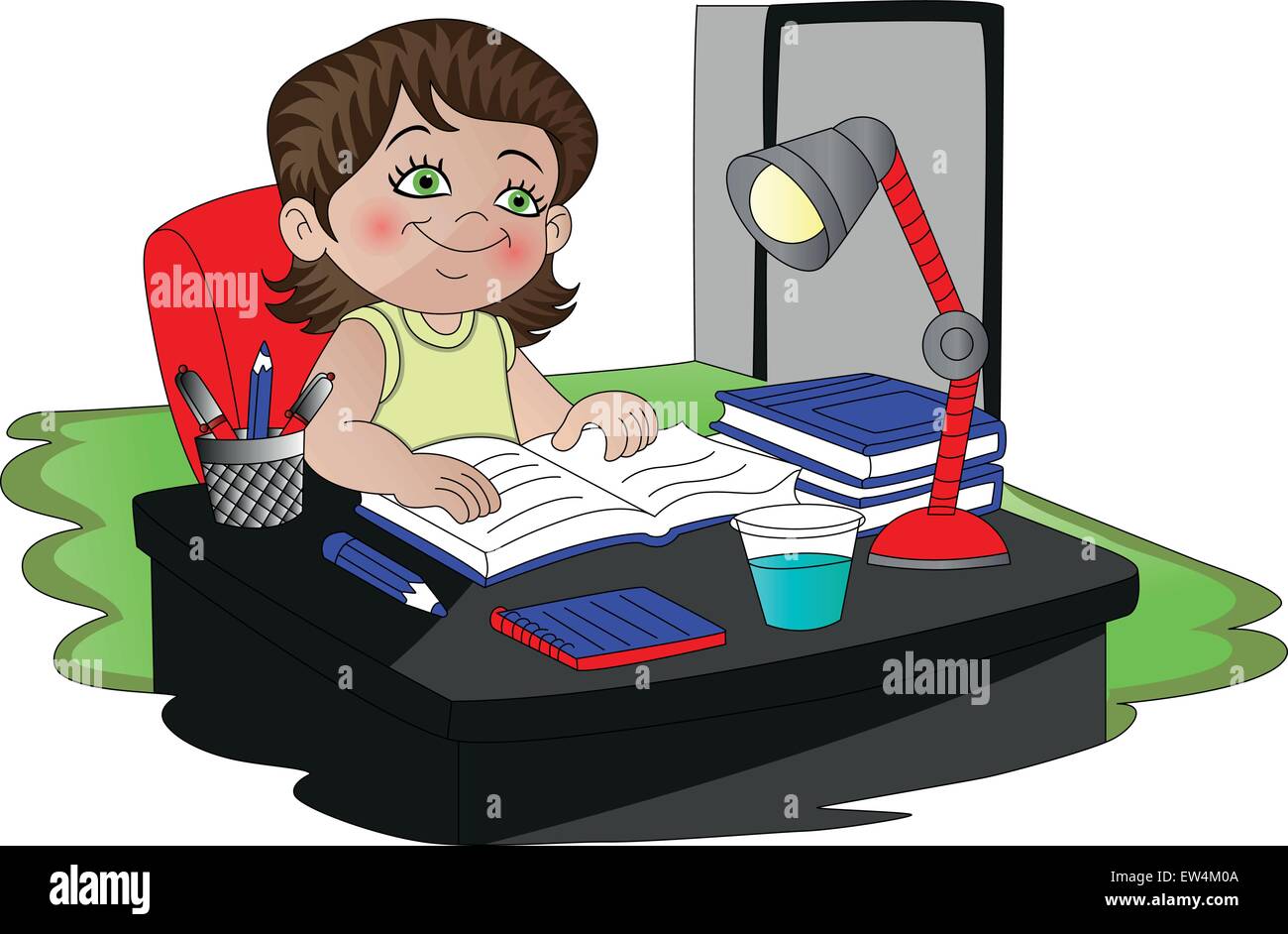 Reading a book under a lamp hi-res stock photography and images - Alamy