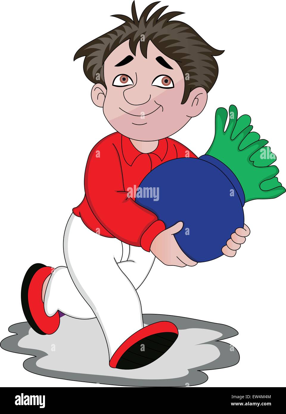 Pot plant person care Stock Vector Images - Alamy