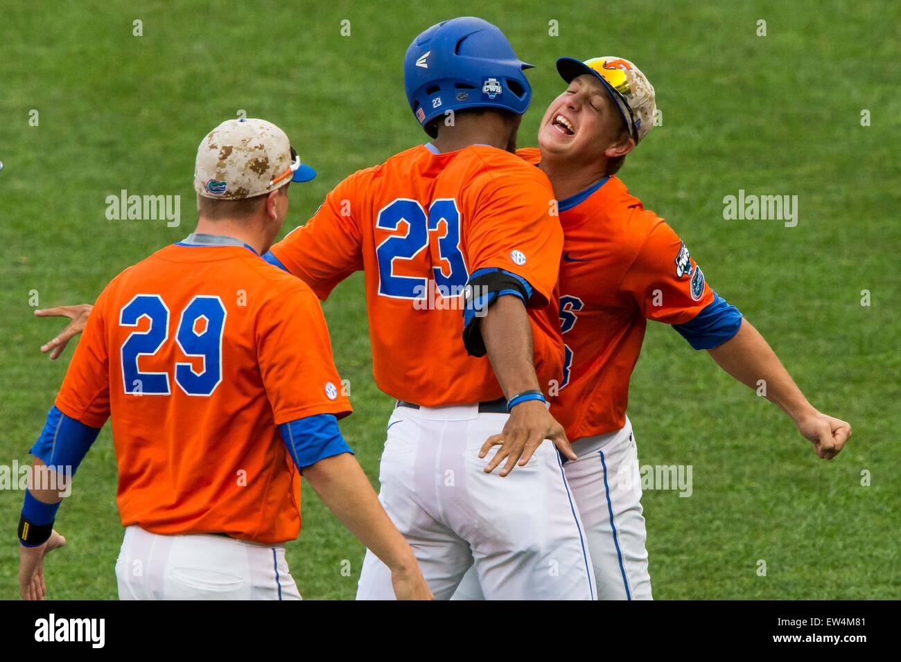 Omaha, NE, USA. 17th June, 2015. Two of the longest home runs at the ...