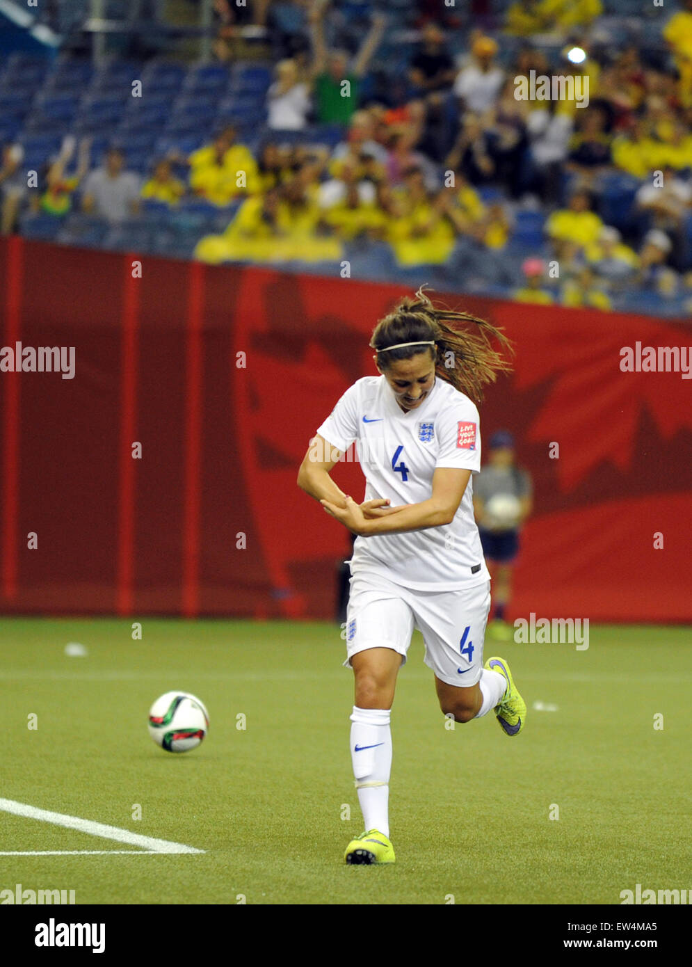 Montreal, Canada. 17th June, 2015. England's Fara Williams celebrates ...