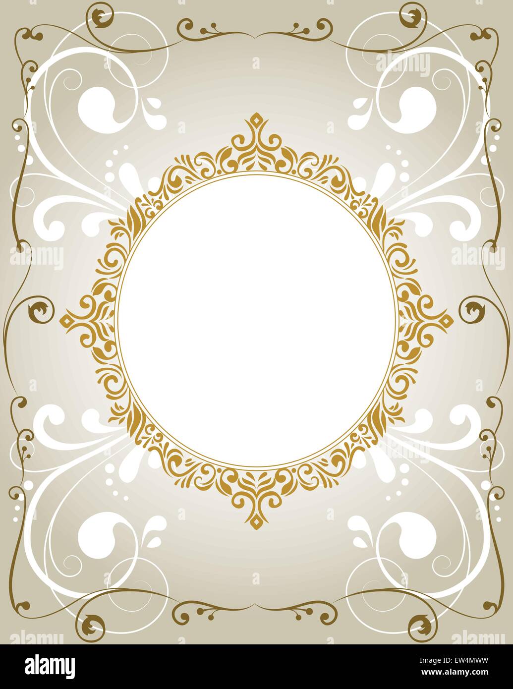 Template frame design for greeting card or invitation Stock Vector ...