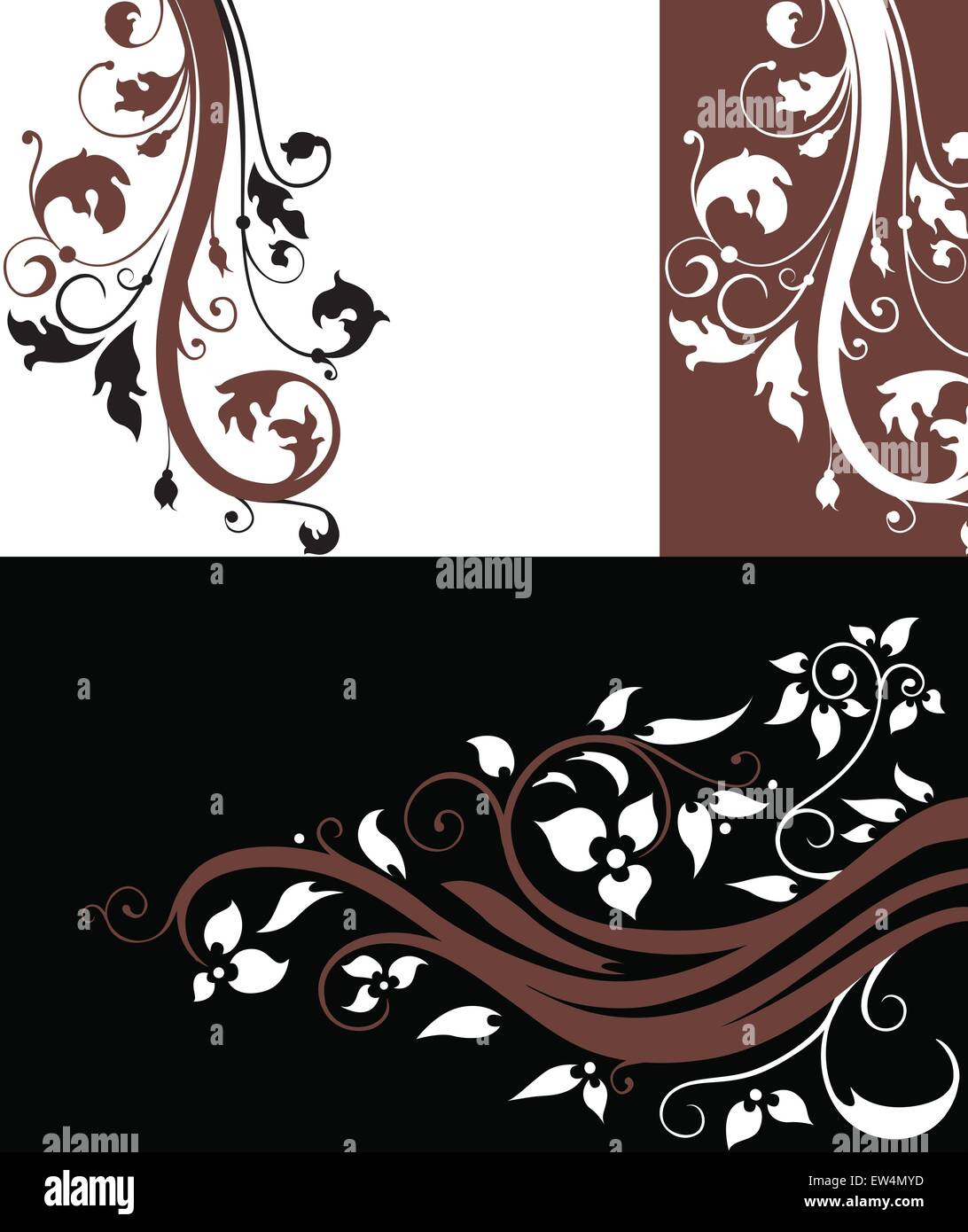 Floral wedding card Stock Vector Image & Art - Alamy
