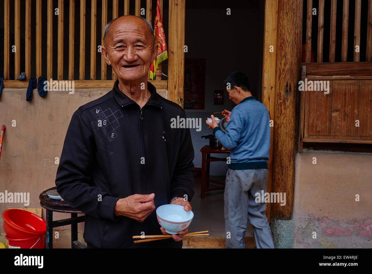 China, Fujian province, Hekeng village, Tulou mud house. well known as ...