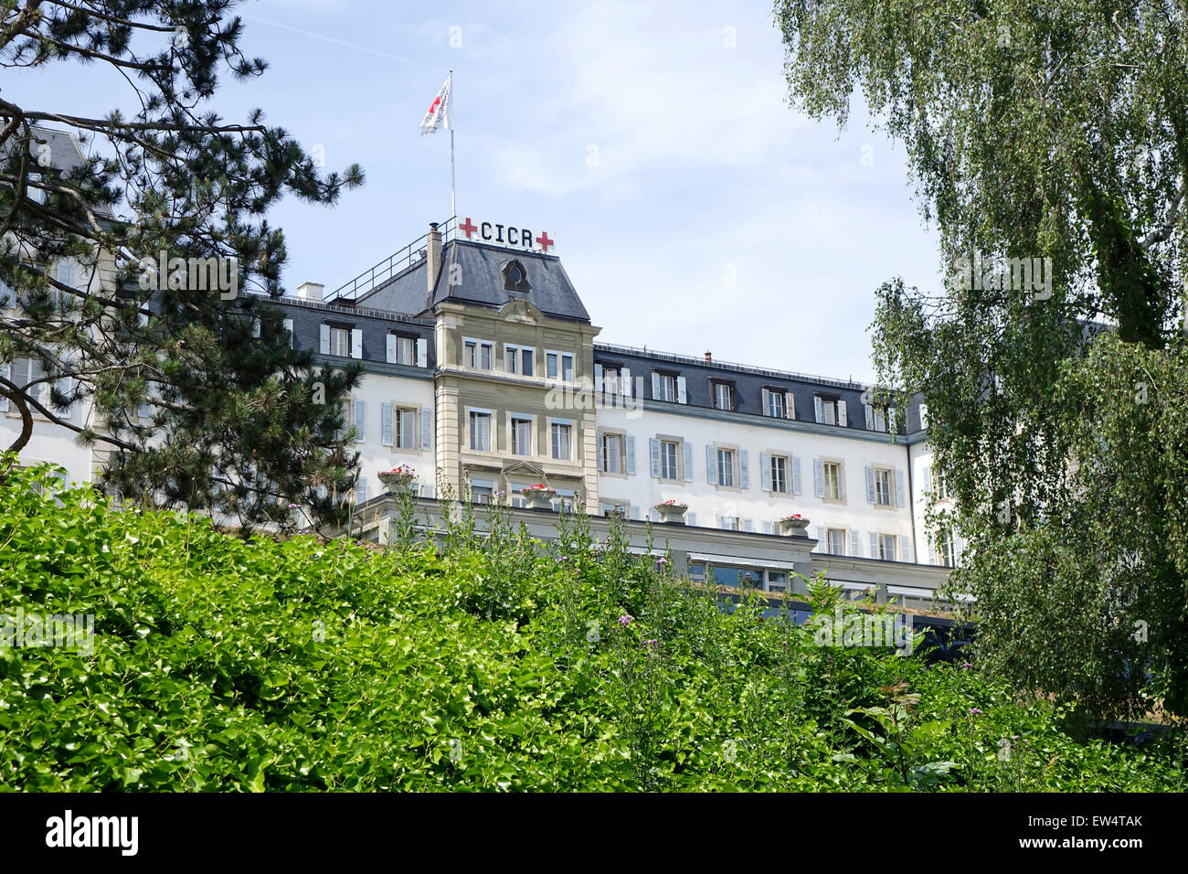 Red Cross building Geneva Stock Photo - Alamy