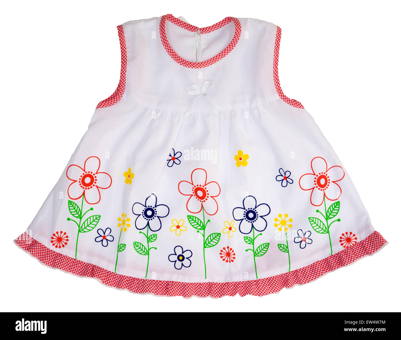 Dress for girl on white background Stock Photo - Alamy
