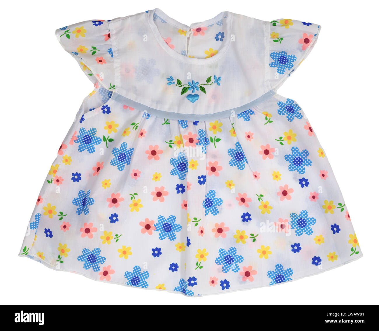 Dress for girl on white background Stock Photo - Alamy