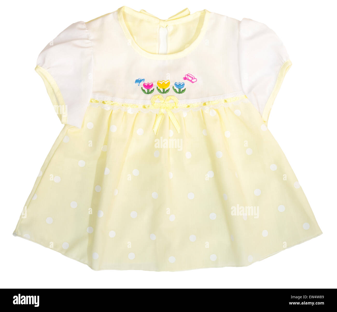 Dress for girl on white background Stock Photo - Alamy