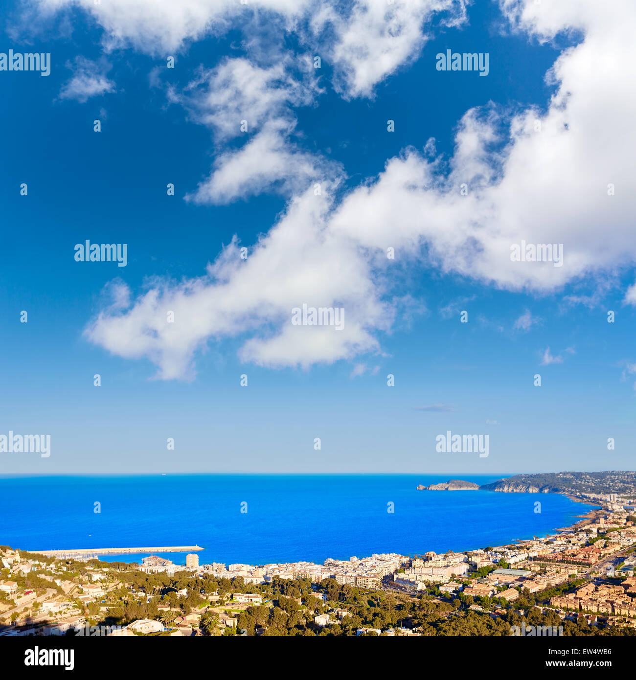 Aerial view coastline in javea hi-res stock photography and images - Alamy