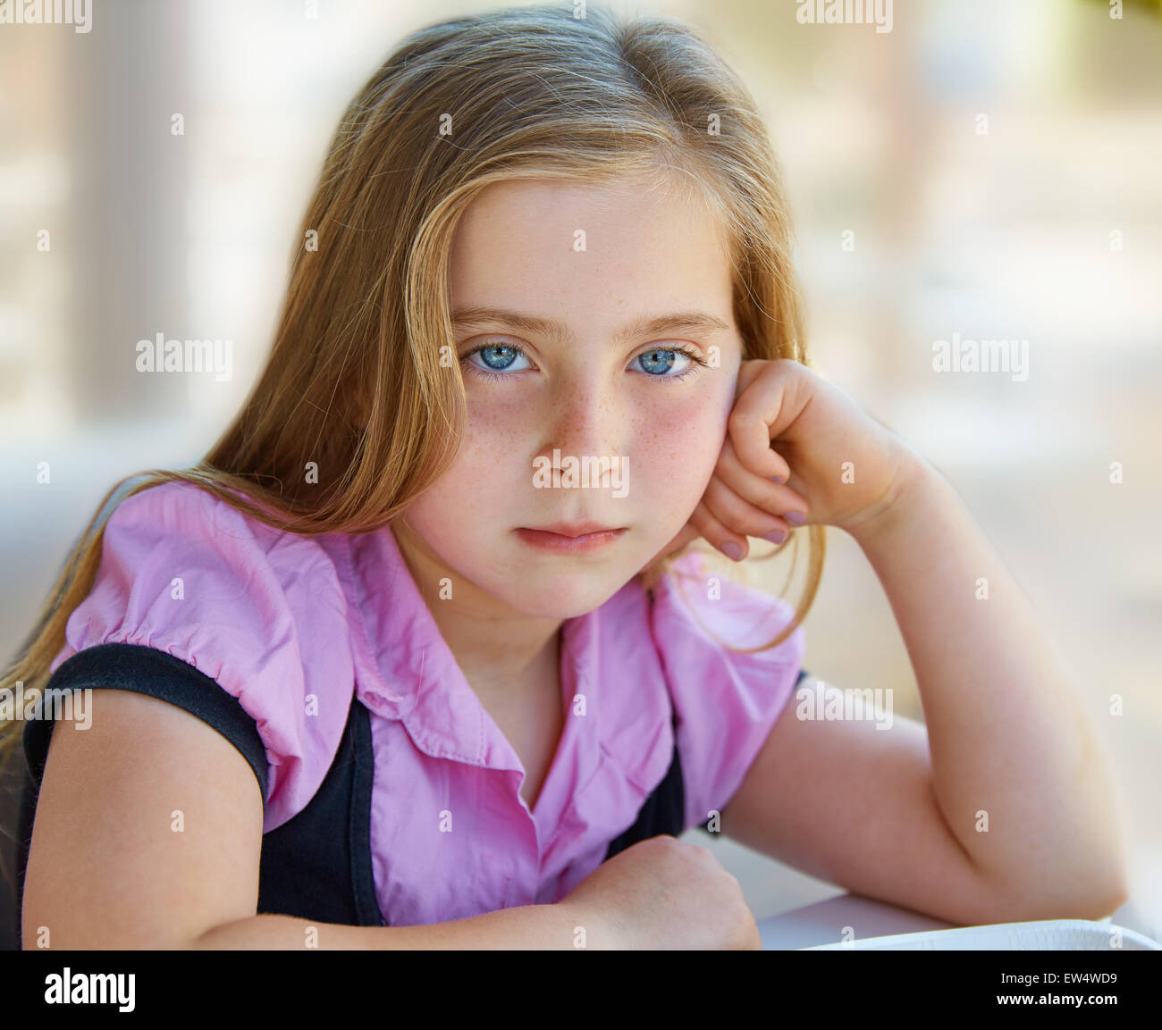 Blond hair blue eyes sweet hi-res stock photography and images - Alamy