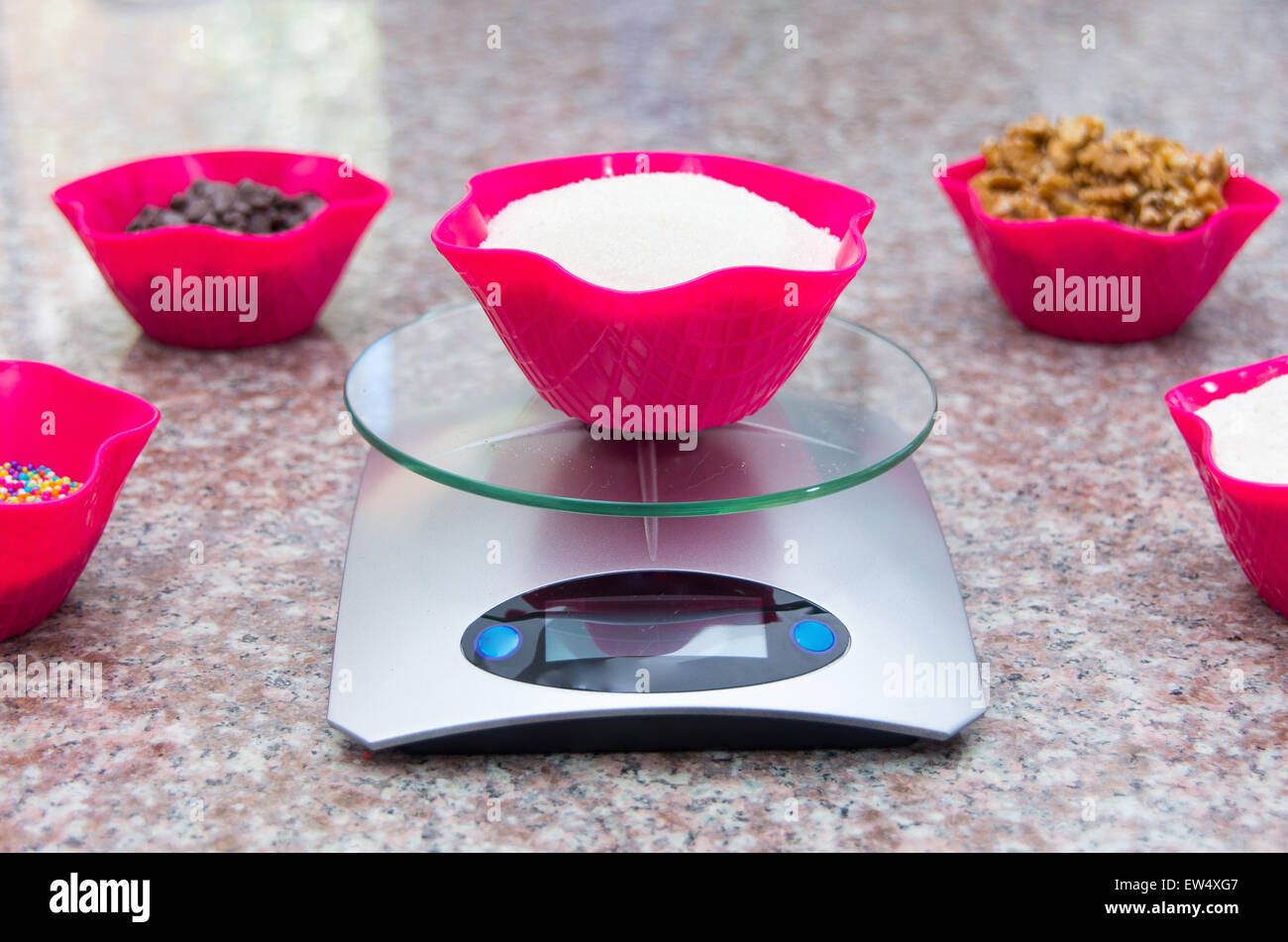 Scale and cookies Stock Photo - Alamy