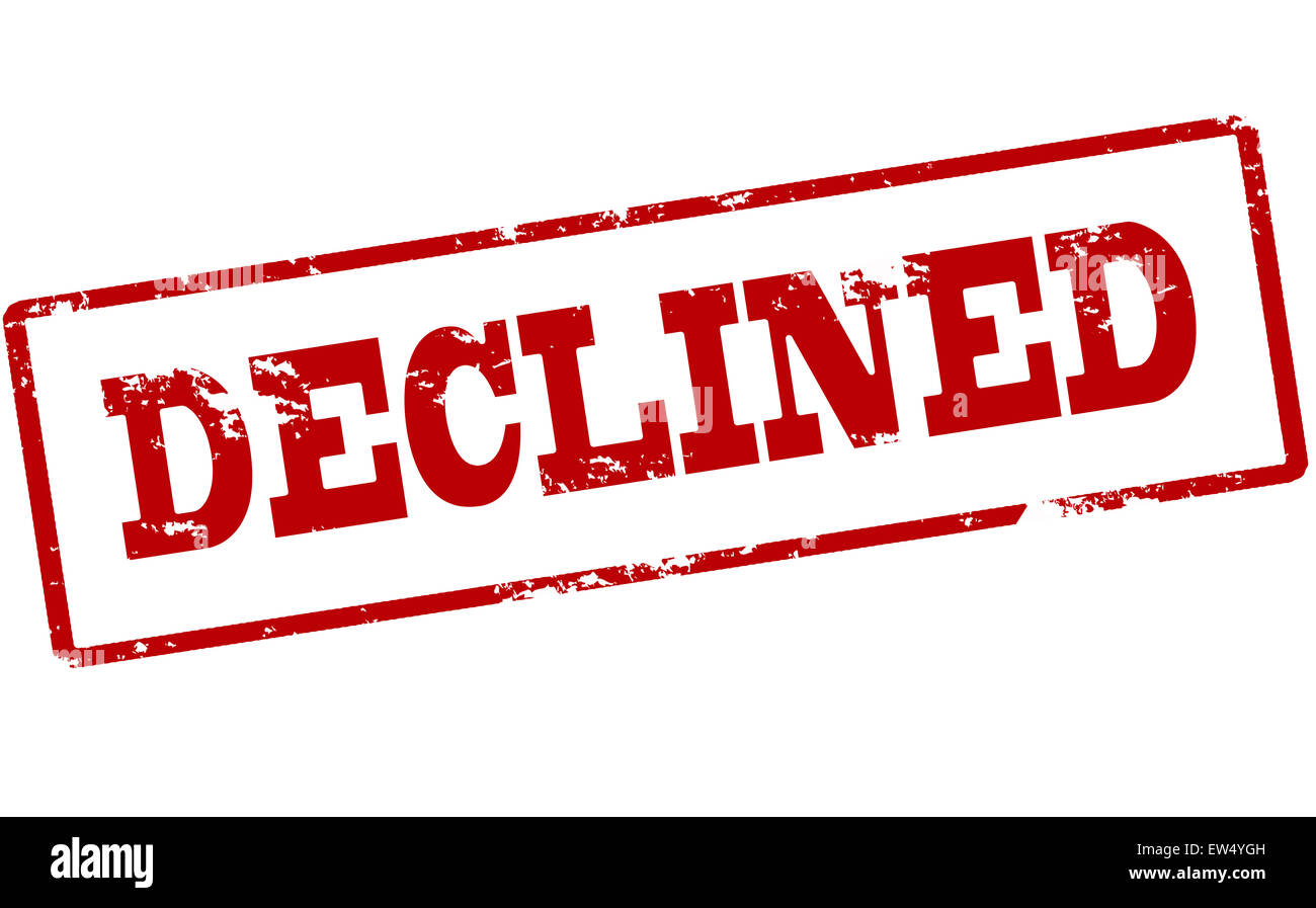 Declined stamp hi-res stock photography and images - Alamy