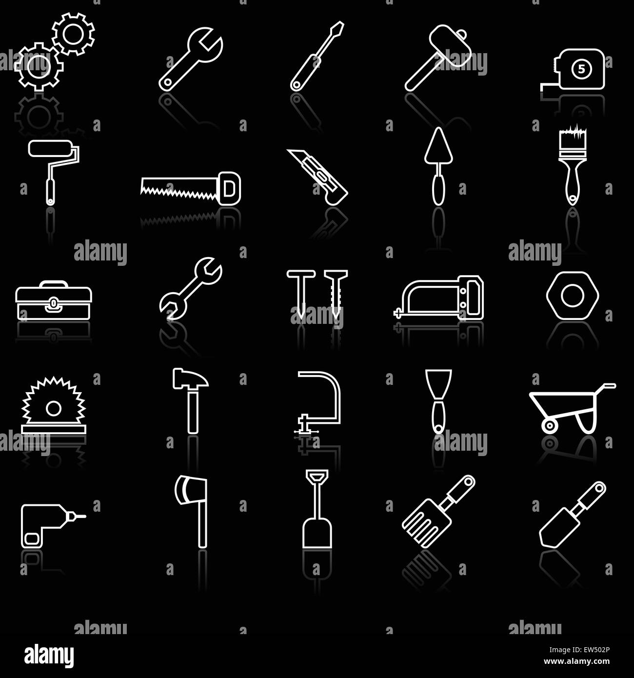 Black reflect Stock Vector Images - Alamy