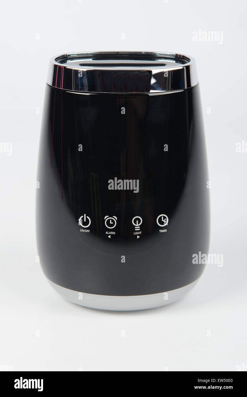 black humidifier isolated on a white background Stock Photo - Alamy