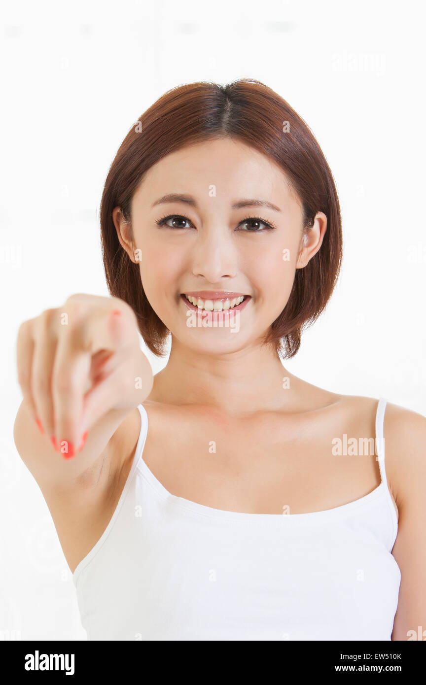 Pointing at camera top hi-res stock photography and images - Alamy