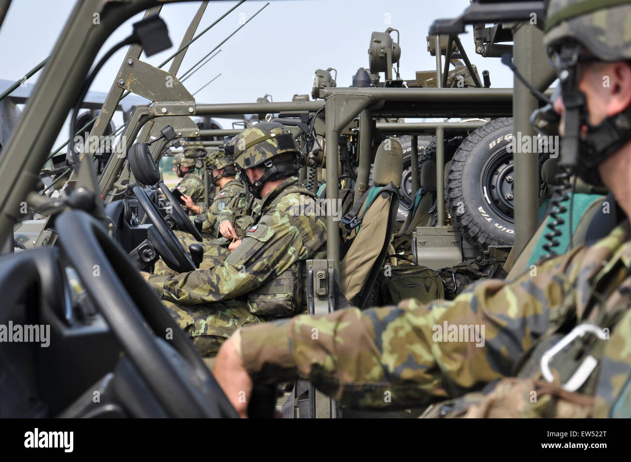 Noble Jump 2015 NATO ARRC (Allied Rapid Reaction Corps) training Stock ...