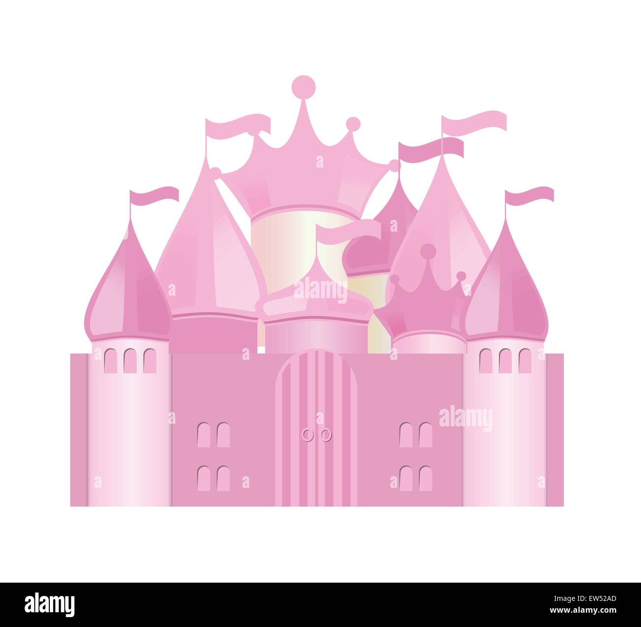 Princess Background With Castle Vector Illustration Stock Vector Image
