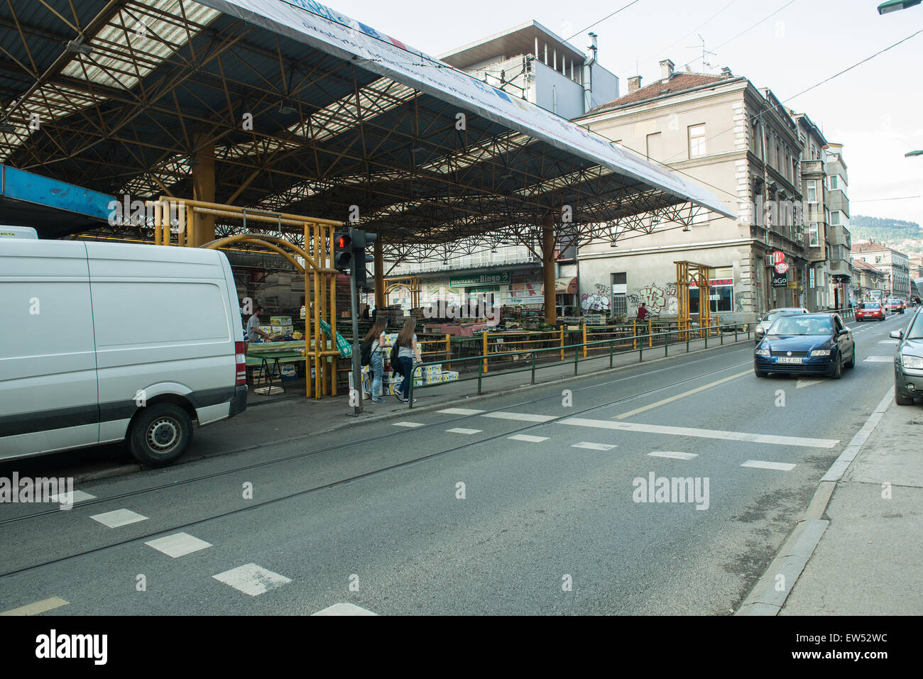 Markale market in Sarajevo Stock Photo - Alamy