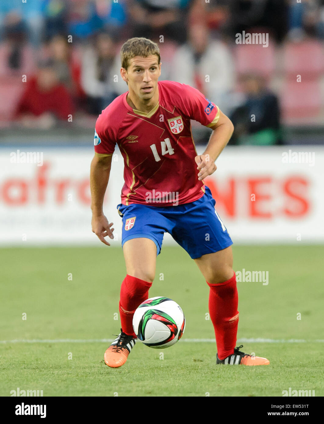 Serbia's Darko Brasanac during the UEFA Under-21 European Championships ...